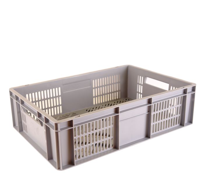 Euronorm Boxes, stackable crates 60 x 40 cm - Perforated crate 12 ...